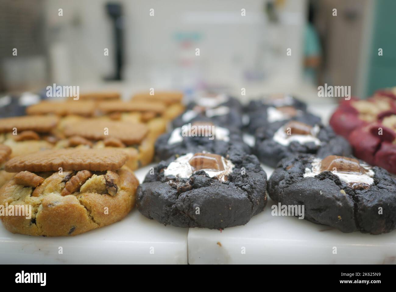 chocolate cookies display for sale local store in singapore Stock Photo ...