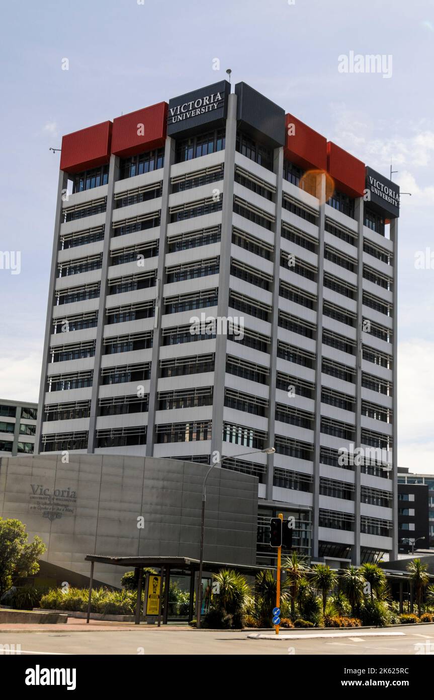 Victoria University in Wellington on the north island of New Zealand ...