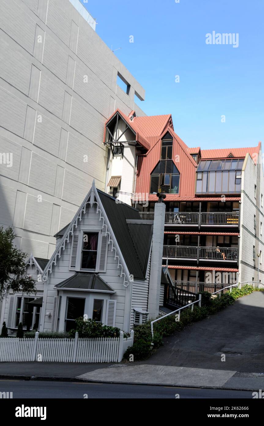 An old Victorian wooden building is Boulcott Street Bistro & Wine Bar ...