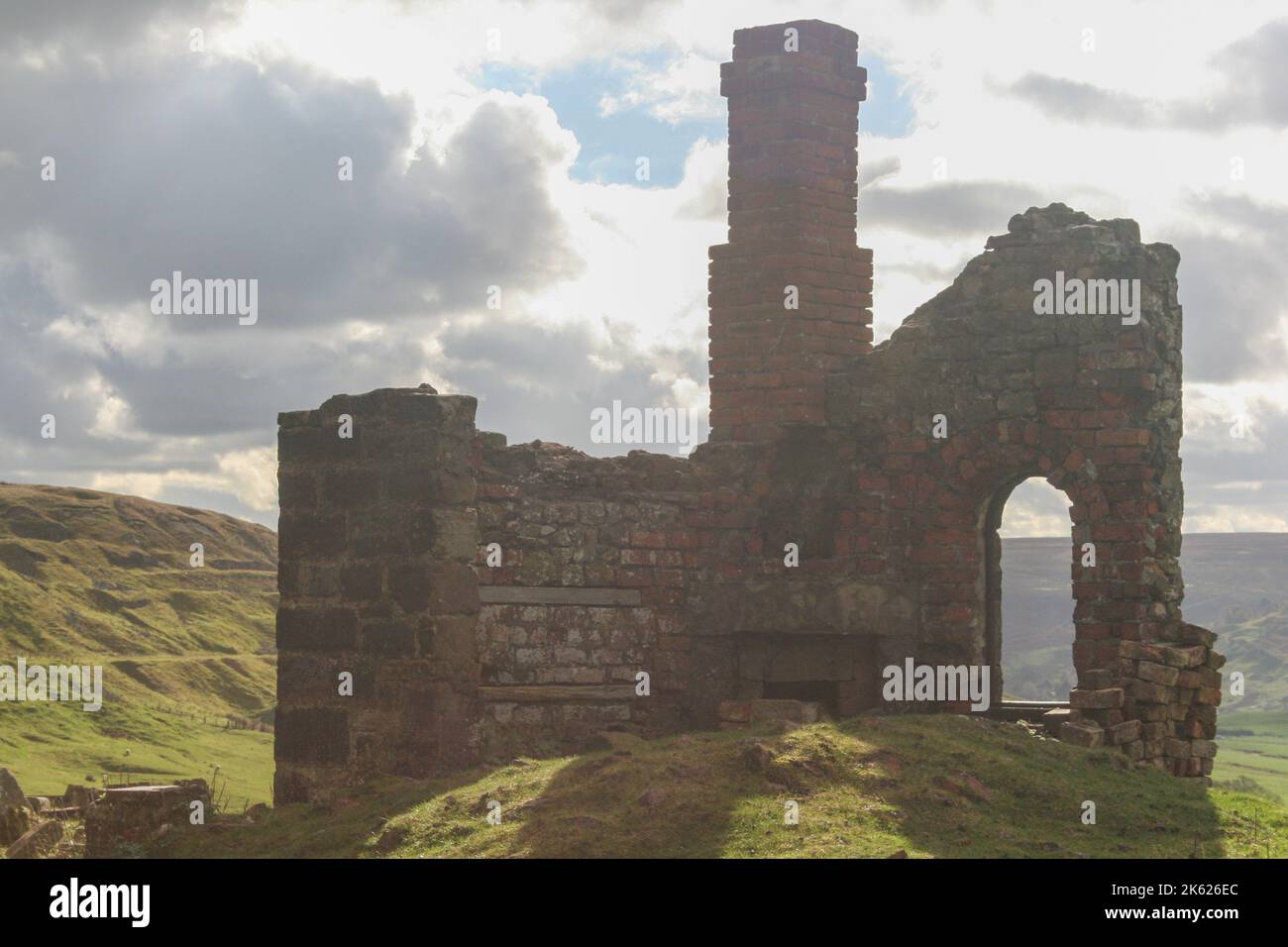 Rosedale, North Yorkshire Moors, ruins, Rosedale Ironston Mine Stock ...