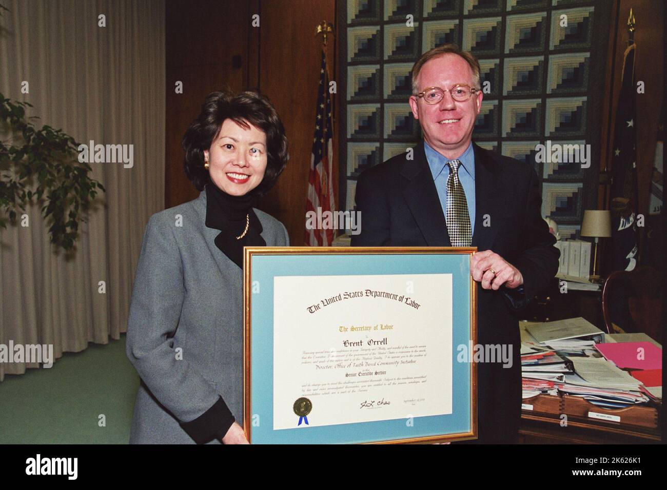 Office of the Secretary - Secretary Elaine Chao presents Senior ...