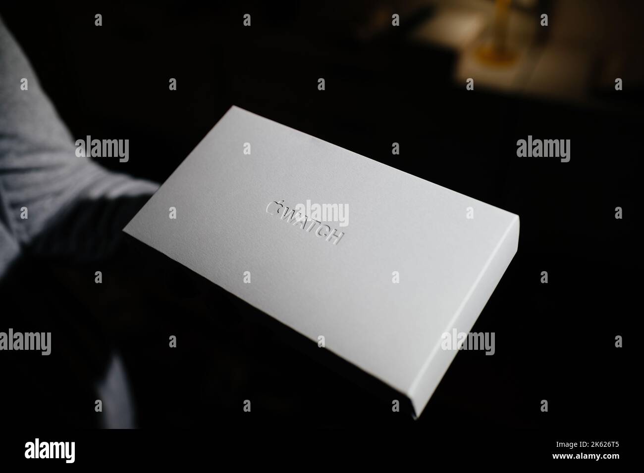 London, United Kingdom - Sept 28, 2022: Hero object in hand POV woman ...