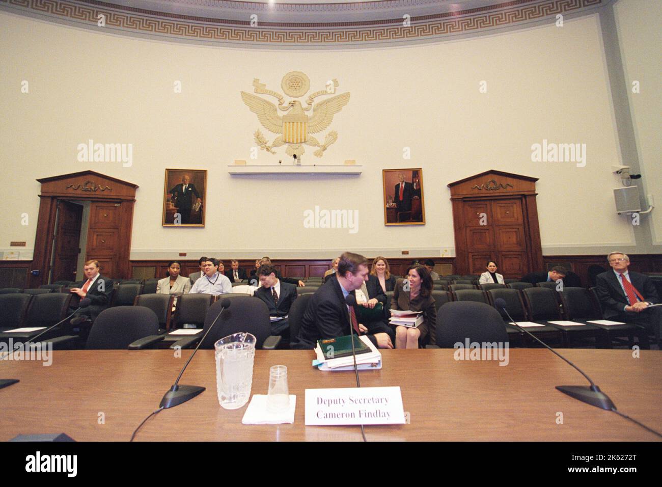 Office of the Secretary - Press Conference Cameron Finley Stock Photo ...