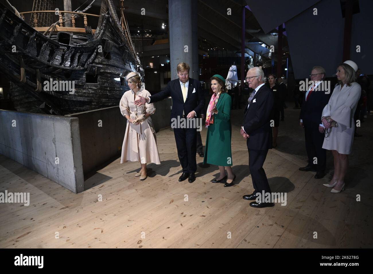 STOCKHOLM 20221011 Kung Willem-Alexander och drottning Máxima besöker ...