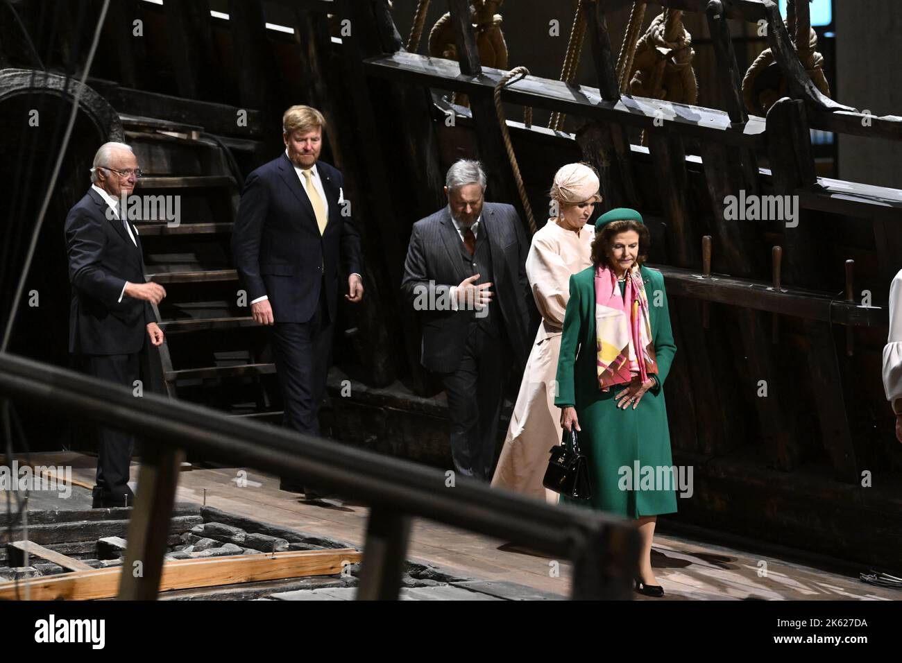 STOCKHOLM 20221011 Kung Willem-Alexander och drottning Máxima besöker ...
