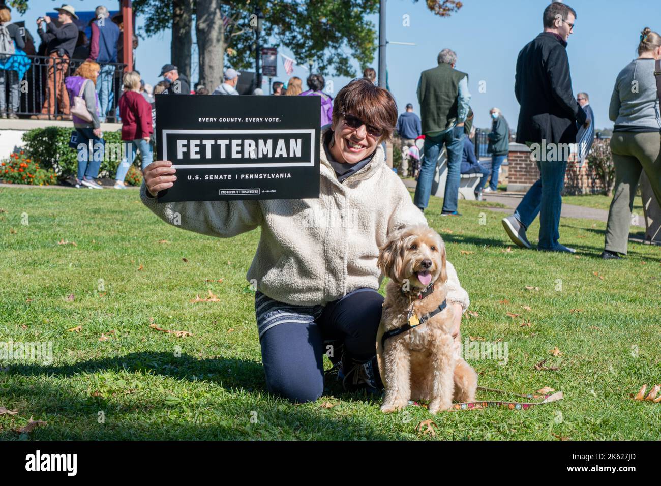 John Fetterman's Pennsylvania rally for the U.S. Senate campaign 2022 ...