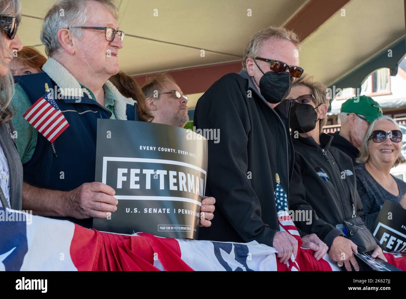 John Fetterman's Pennsylvania rally for the U.S. Senate campaign 2022 ...
