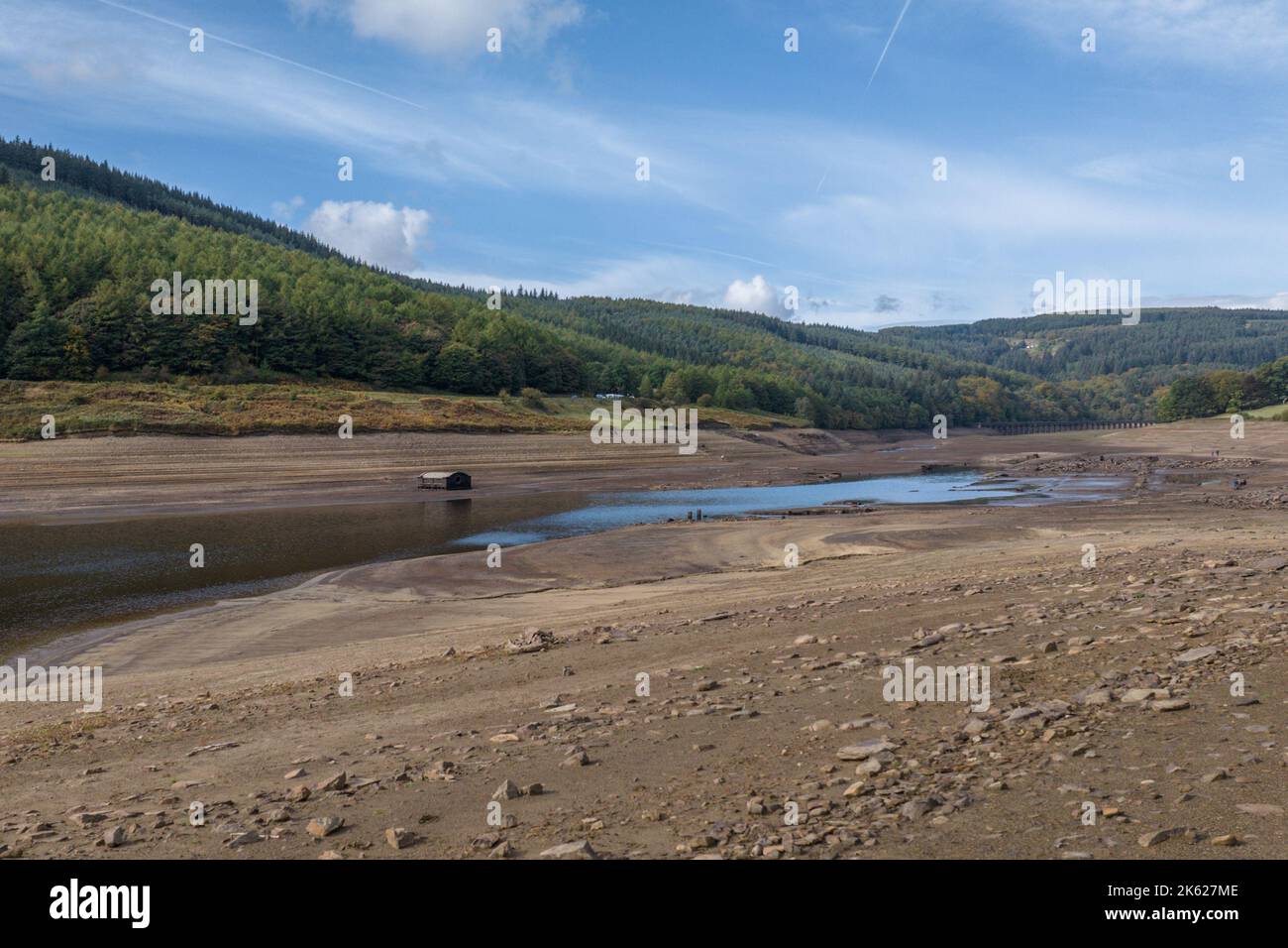 The Drowned Villages under Ladybower Reservoir are exposed after a long ...