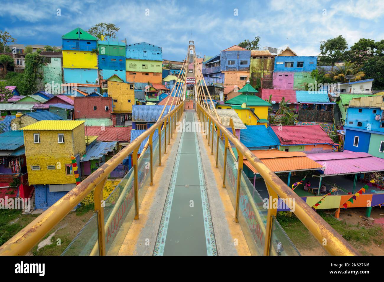 Kampung Warna-Warni Jodipan, the the colourful village in Malang Stock ...