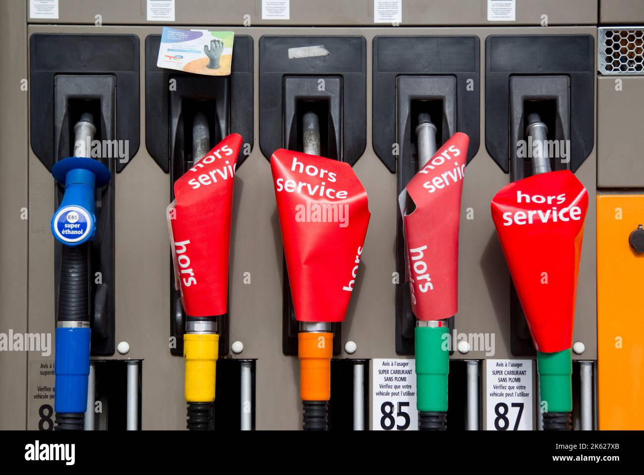 All that s left is super ethanol at this Total gas pump, France on ...