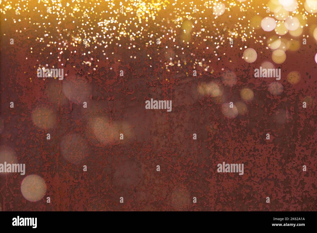 wall with lights, garlands, bulbs. texture rough background concrete ...