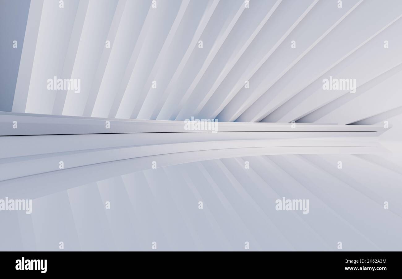 Empty ground with creative geometric structure background, 3d rendering ...