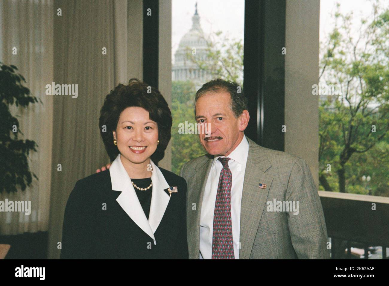 Office of the Secretary - Secretary Elaine Chao with Ron Kaufman Stock ...