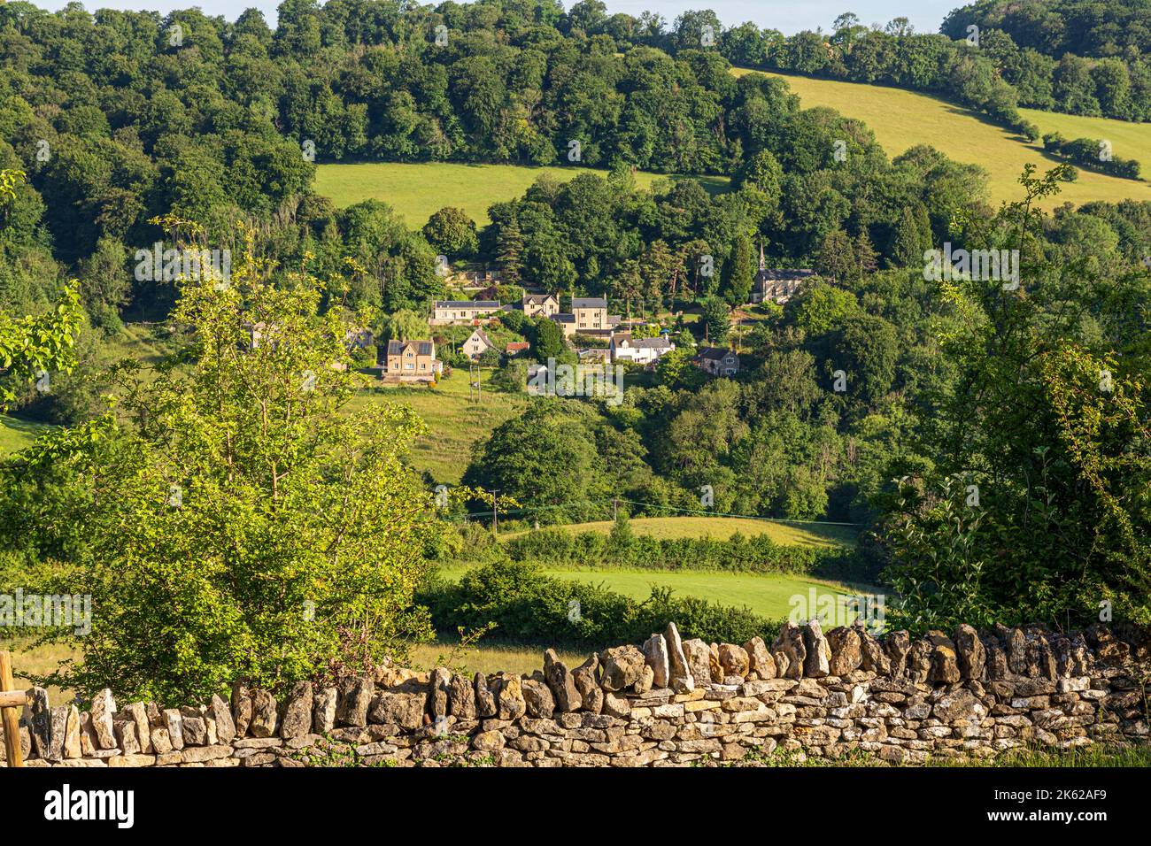 Early morning light on Midsummers Day (June 21st) on the Cotswold ...