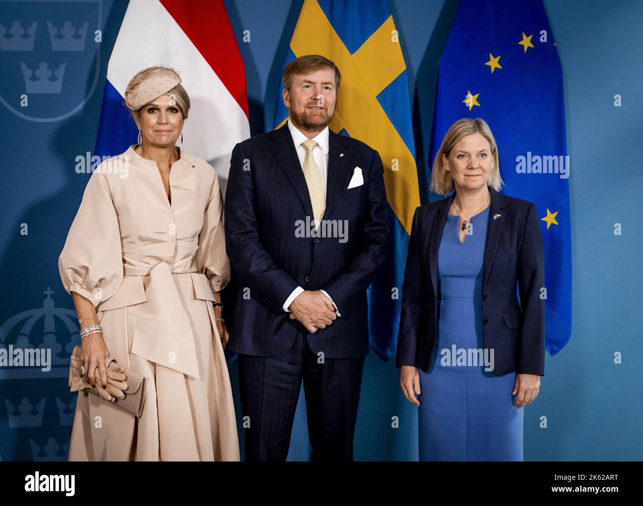 2022-10-11 15:36:22 STOCKHOLM - King Willem Alexander and Queen Maxima ...