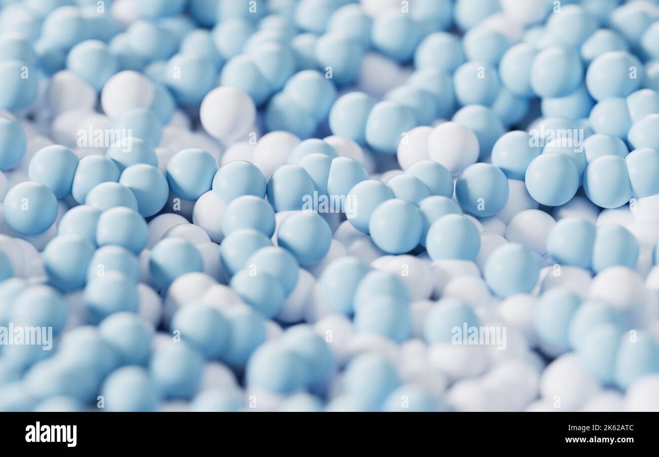 Density balls, abstract geometric background, 3d rendering. Computer ...
