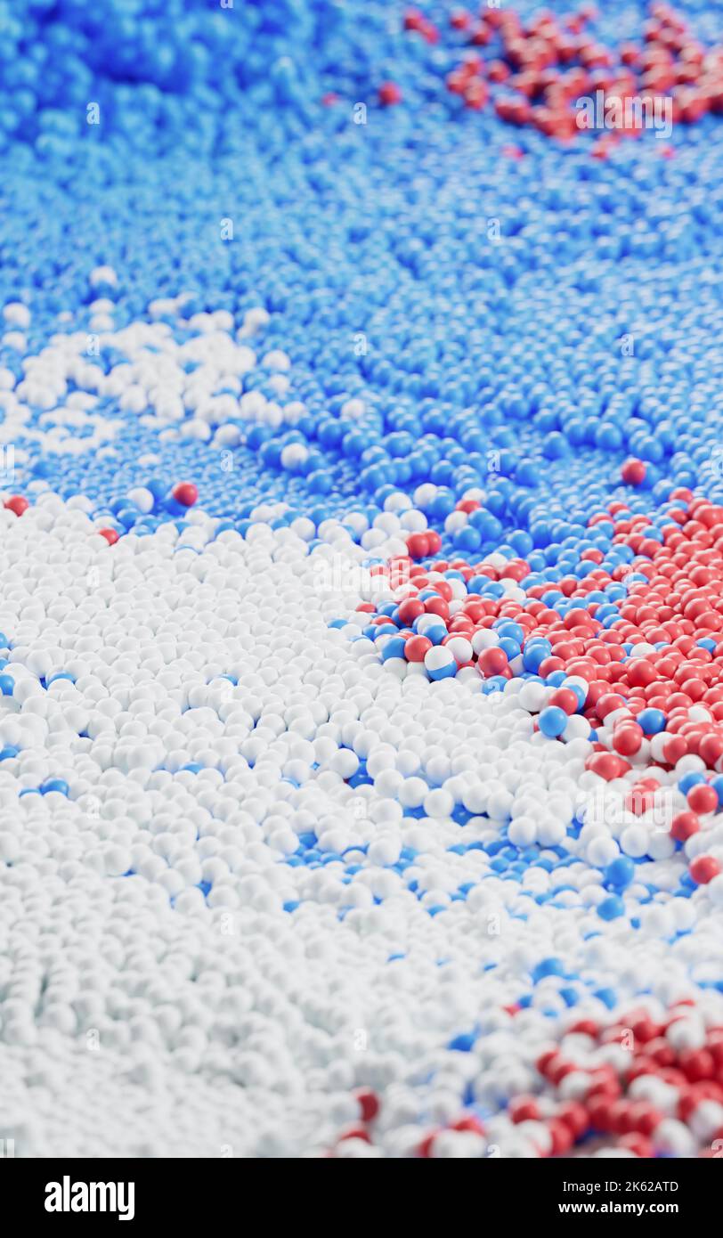 Density balls, abstract geometric background, 3d rendering. Computer ...