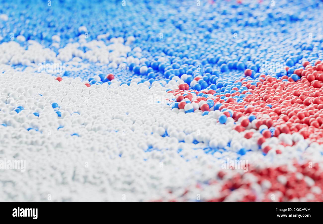 Density balls, abstract geometric background, 3d rendering. Computer ...