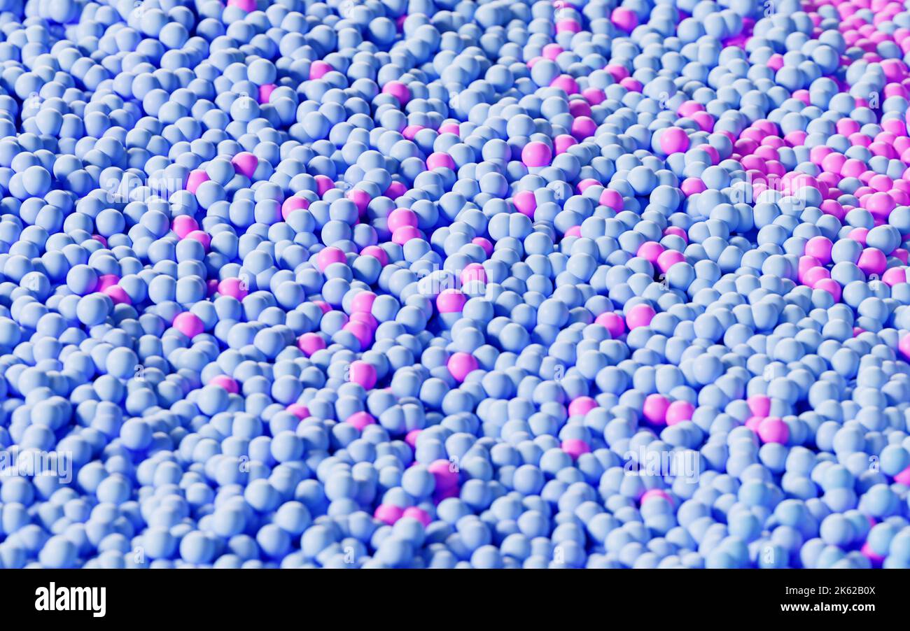 Density balls, abstract geometric background, 3d rendering. Computer ...