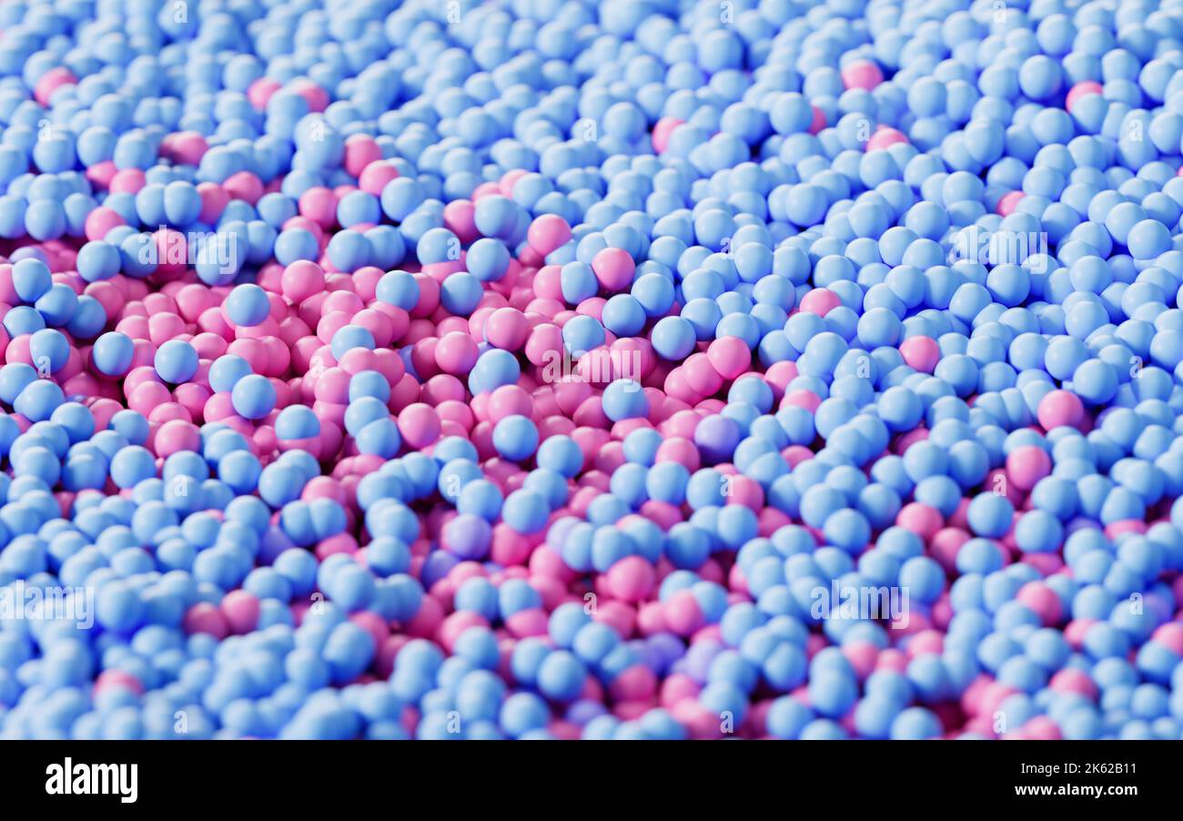 Density balls, abstract geometric background, 3d rendering. Computer ...