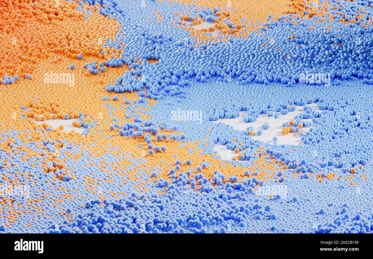 Density balls, abstract geometric background, 3d rendering. Computer ...