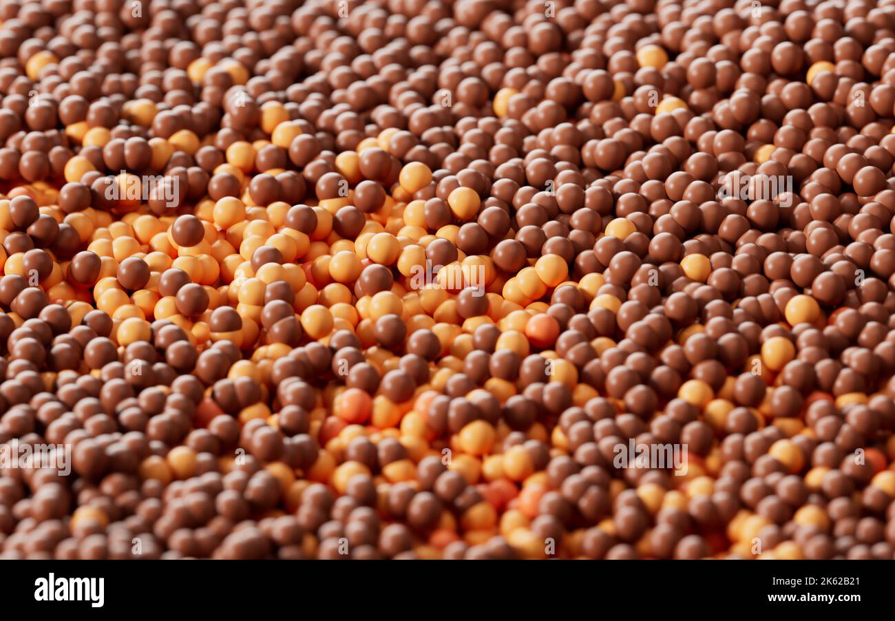 Density balls, abstract geometric background, 3d rendering. Computer ...