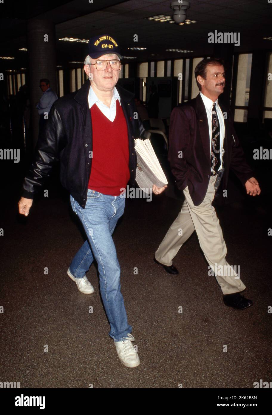 Phil Donahue at Los Angeles International Airport in Los Angeles ...