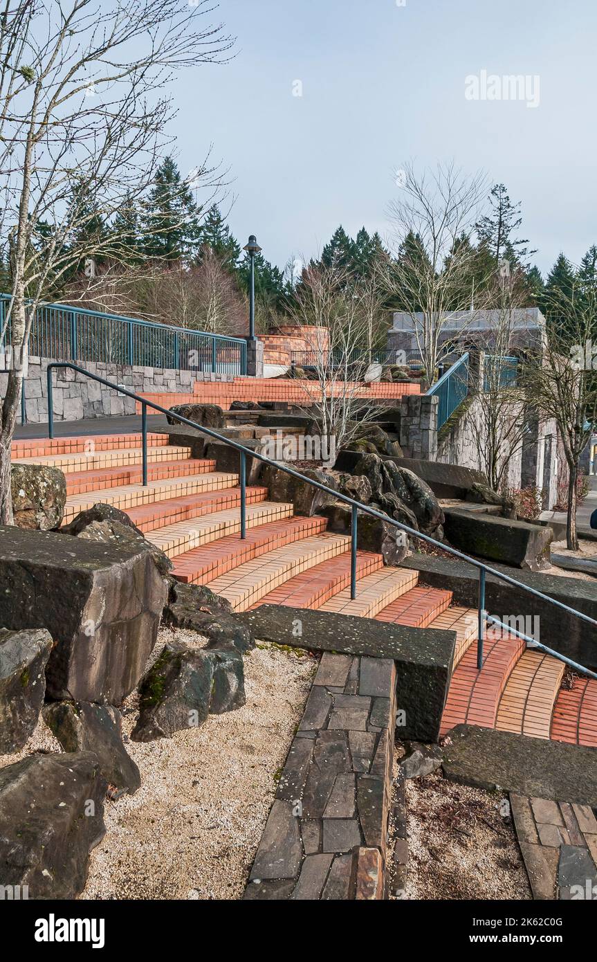 Les Aucoin Plaza in Washington Park's World Forestry Center in Portland ...