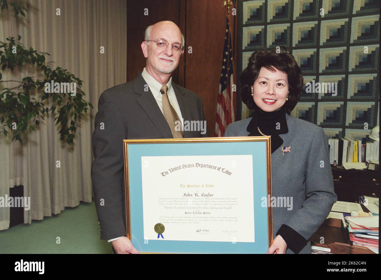 Office of the Secretary - Secretary Elaine Chao presents Senior ...
