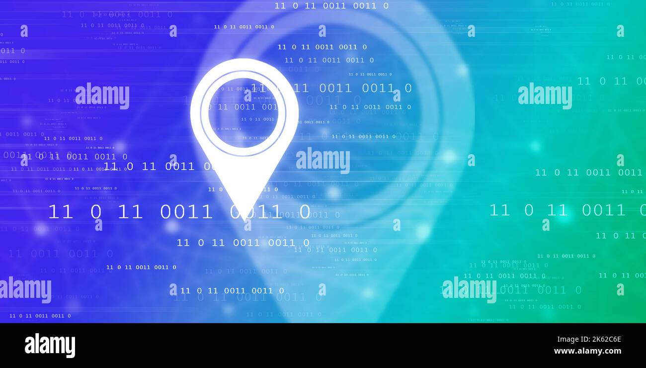 2d rendering Red map pointer Stock Photo - Alamy