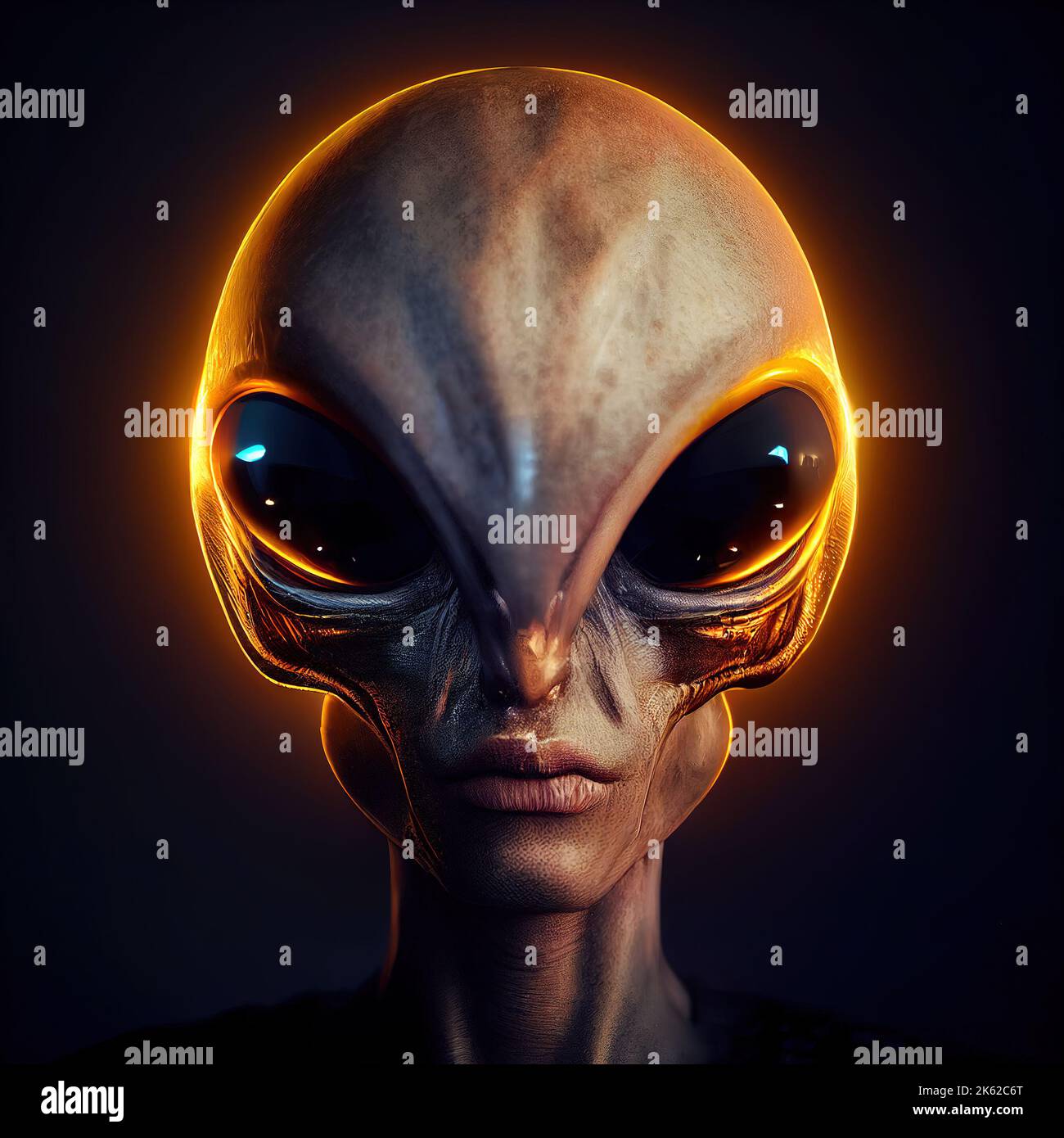 Realistic alien portrait hi-res stock photography and images - Alamy