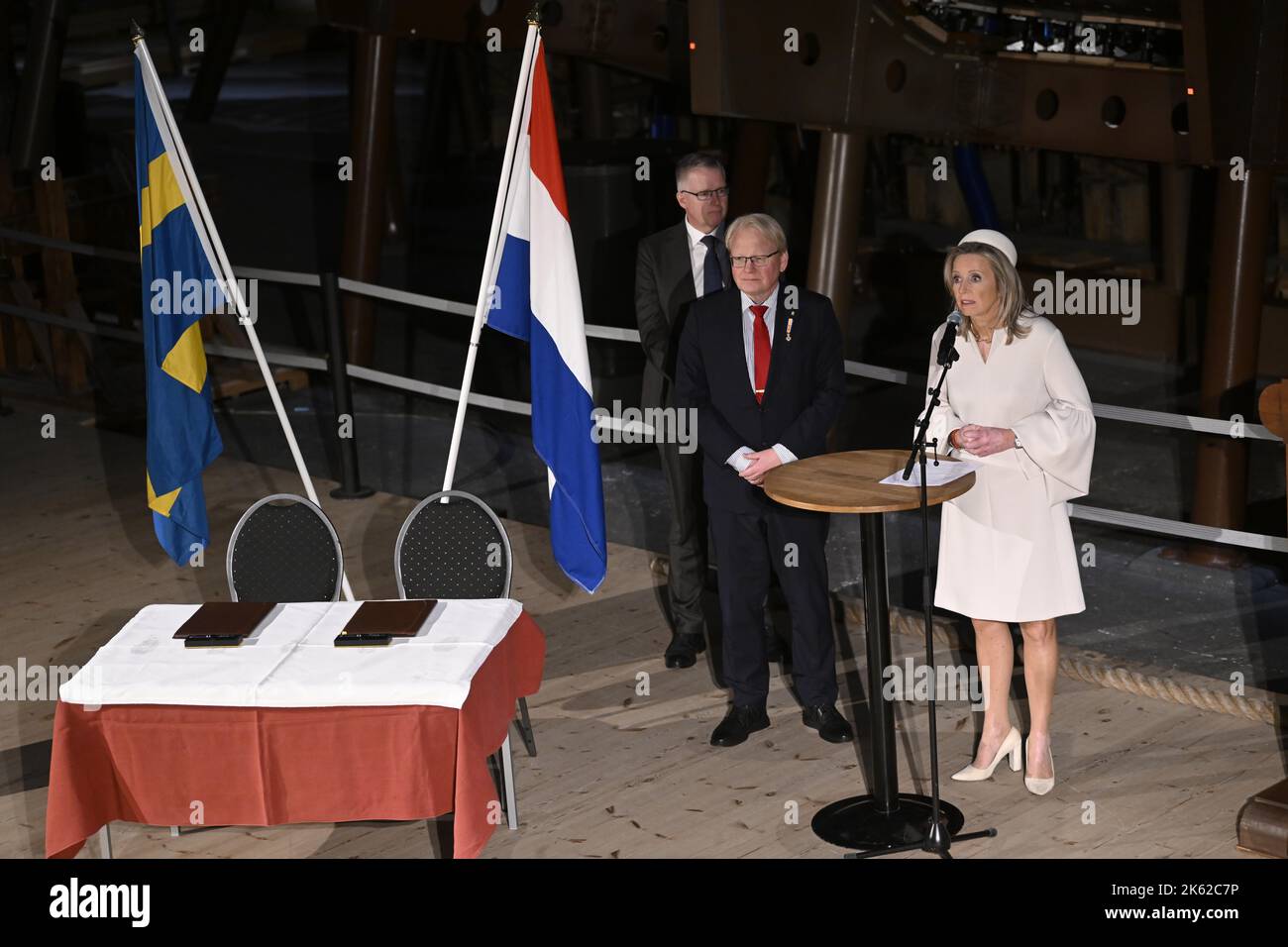 STOCKHOLM 20221011 King Willem-Alexander and Queen Máxima together with ...