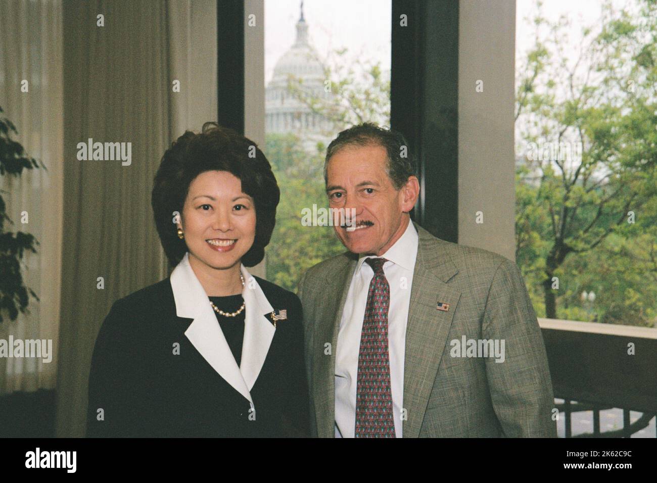 Office of the Secretary - Secretary Elaine Chao with Ron Kaufman Stock ...