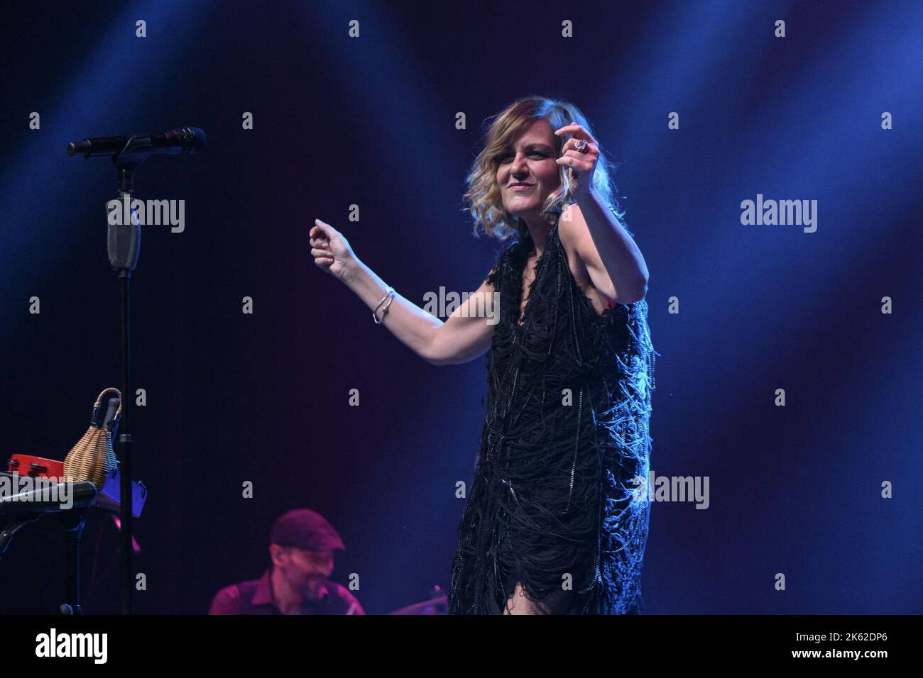 Irene Grandi during the live 'Io in blues' on October 10, 2022 at ...