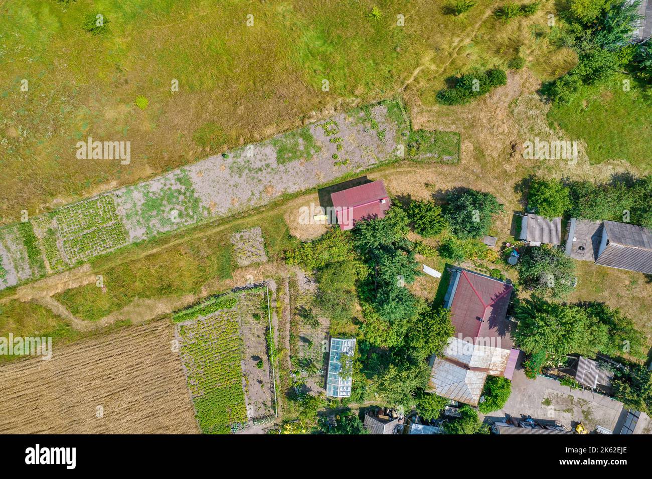 Rural back garden hi-res stock photography and images - Alamy
