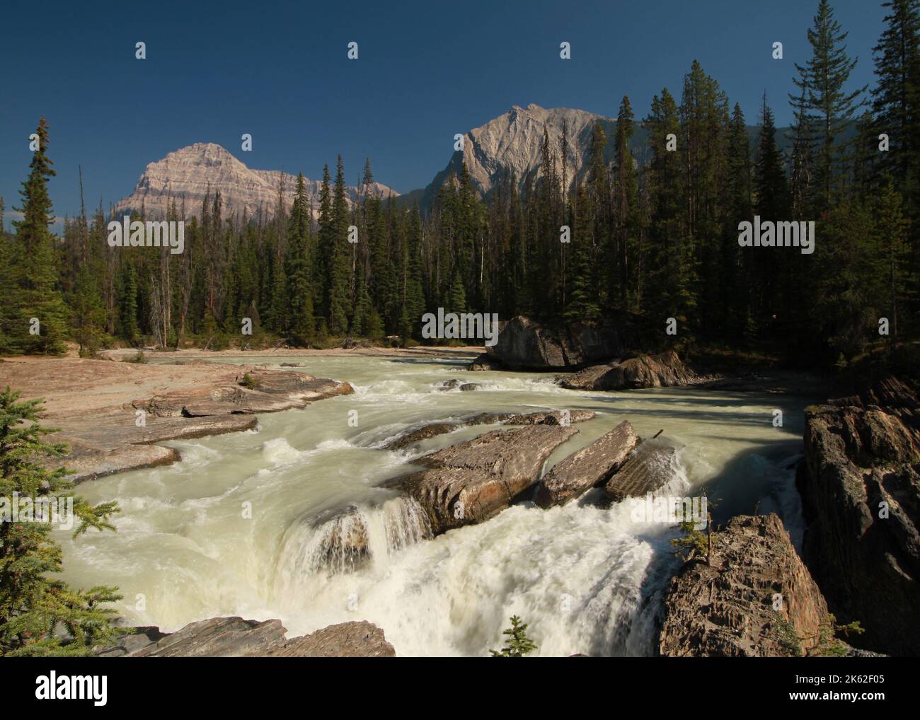 Rapids at Natural Bridge, Yoho National Park, Canada Stock Photo - Alamy