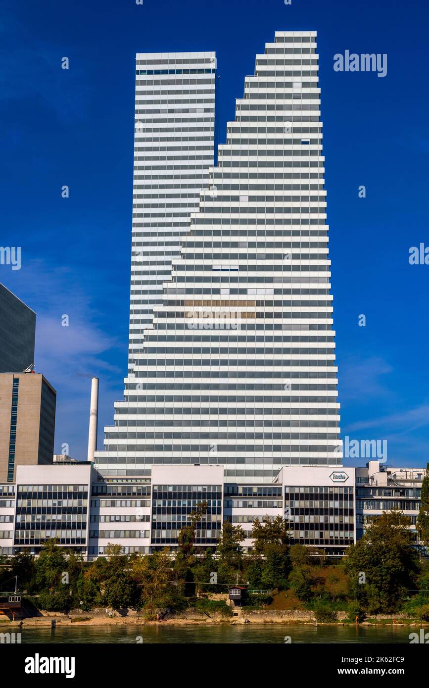 Roche building, design by Herzog & de Meuron Architekten is located in ...