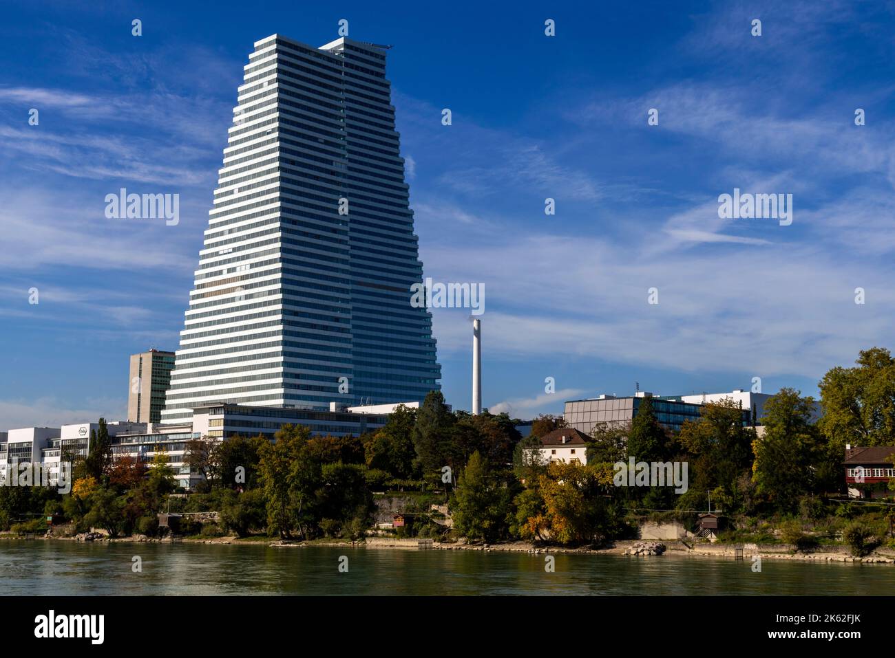 Roche building, design by Herzog & de Meuron Architekten is located in ...