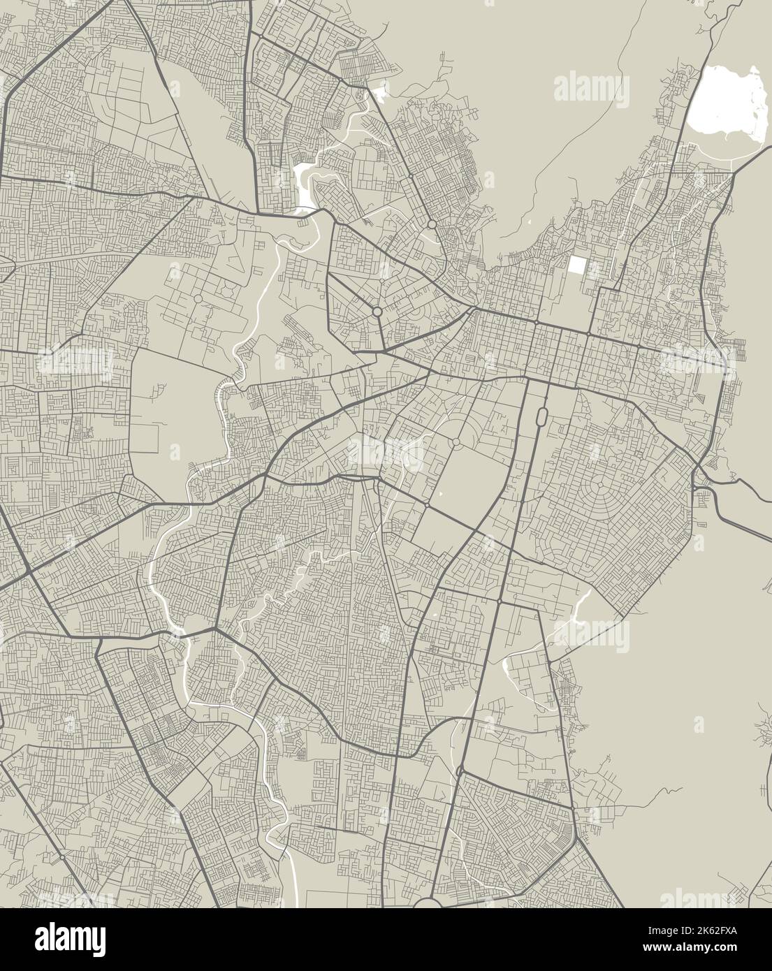 Vector map of Jaipur, India. Urban city road map poster illustration ...