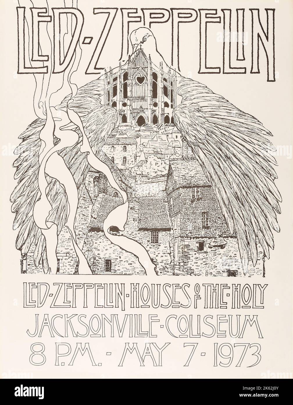 Led Zeppelin - Jacksonville Coliseum - Houses Of The Holy Concert ...