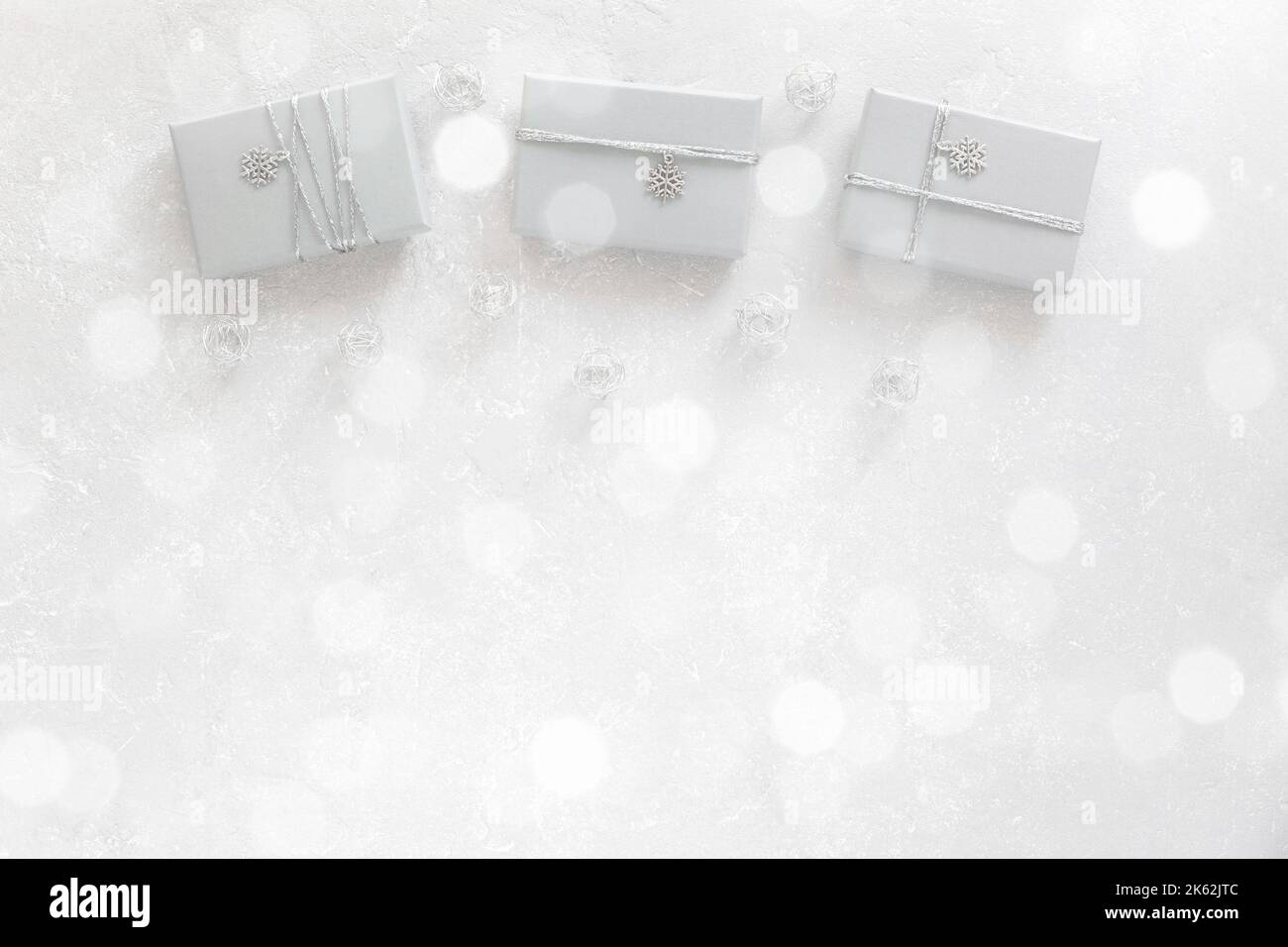 Christmas boxes balls snowflake hi-res stock photography and images - Alamy