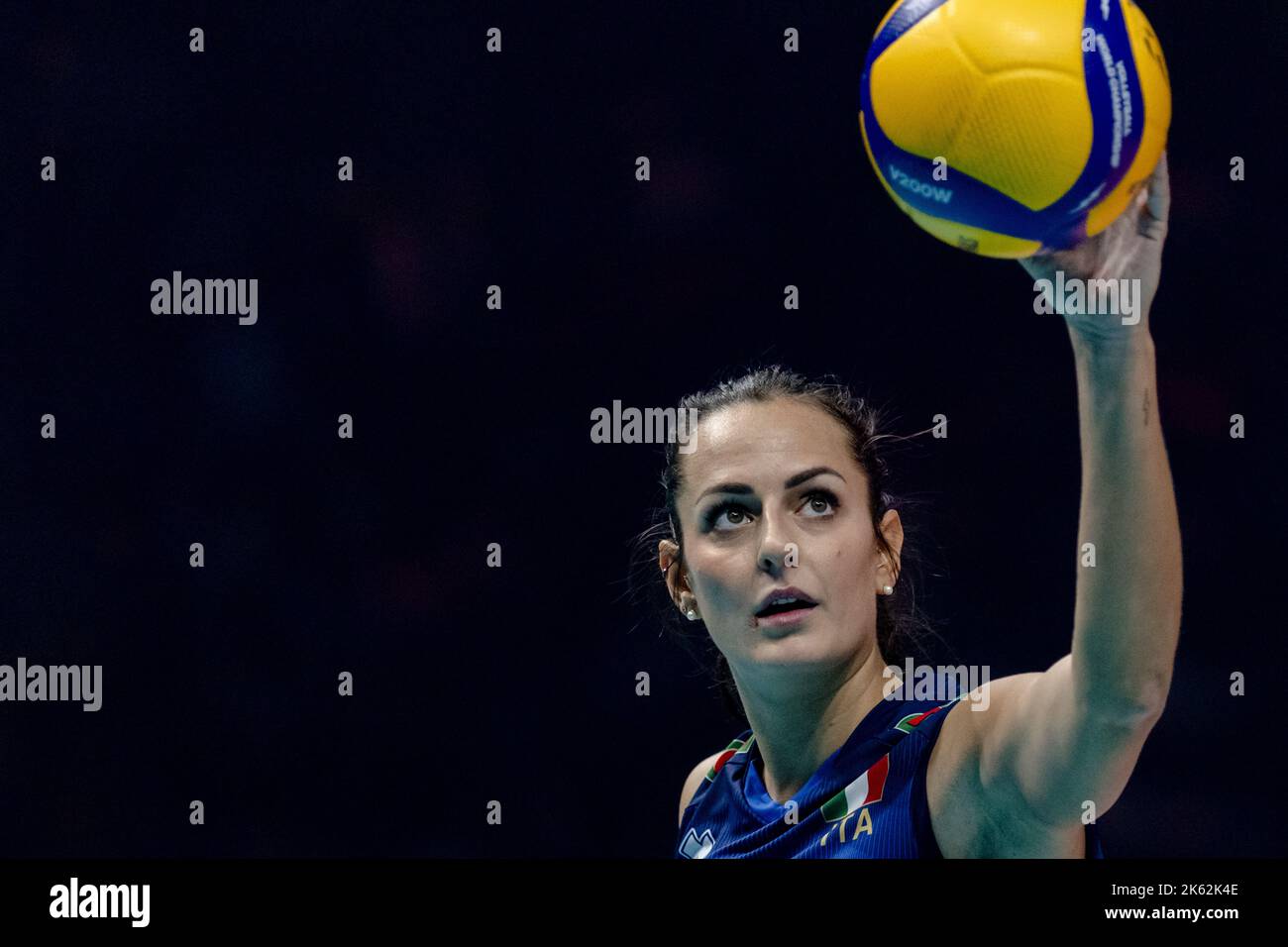 APELDOORN - Chiara Bosetti Caterina of Italy in action against China ...