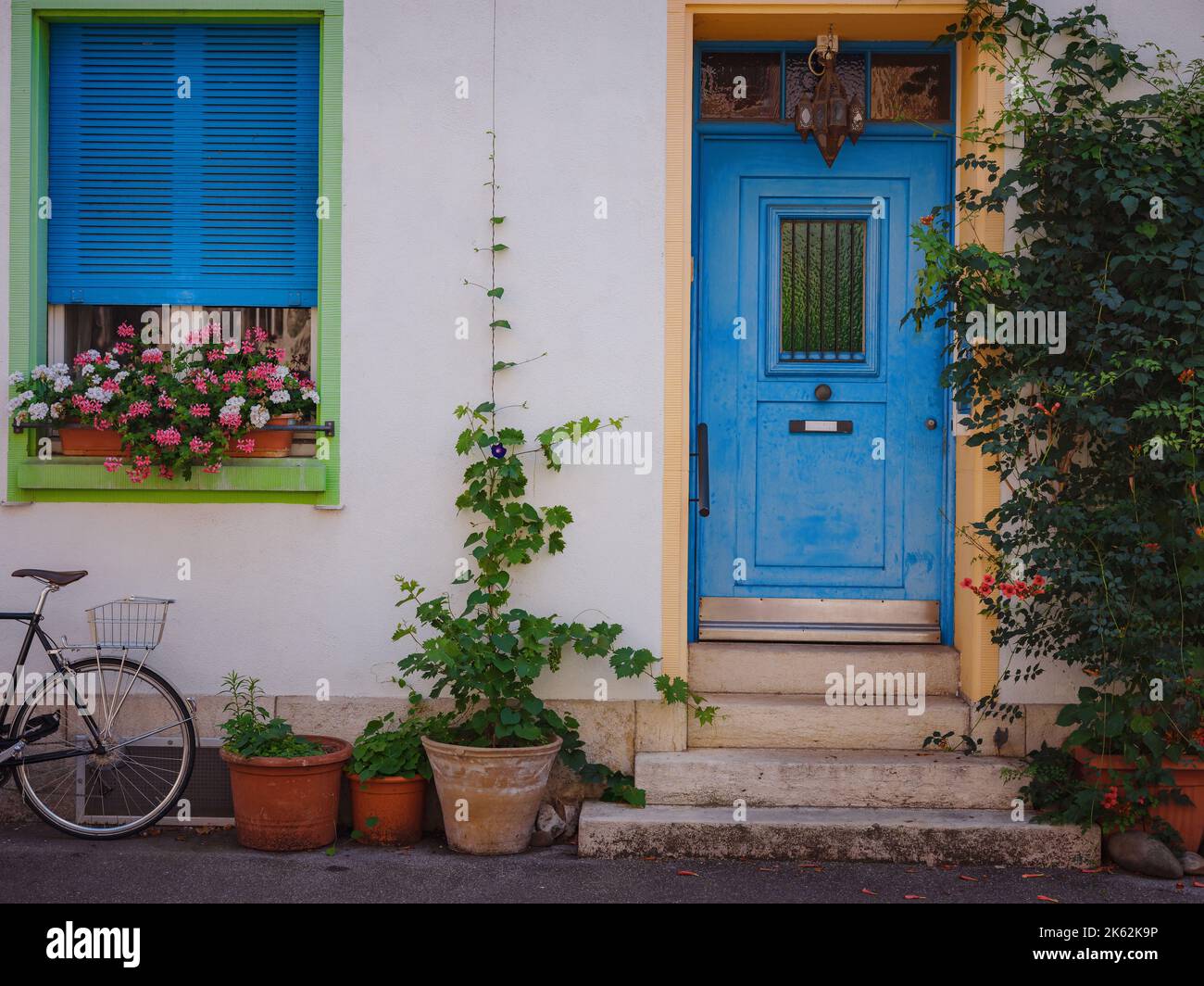 Buildings in the city centre of Basel , Switzerland. Colorful house ...