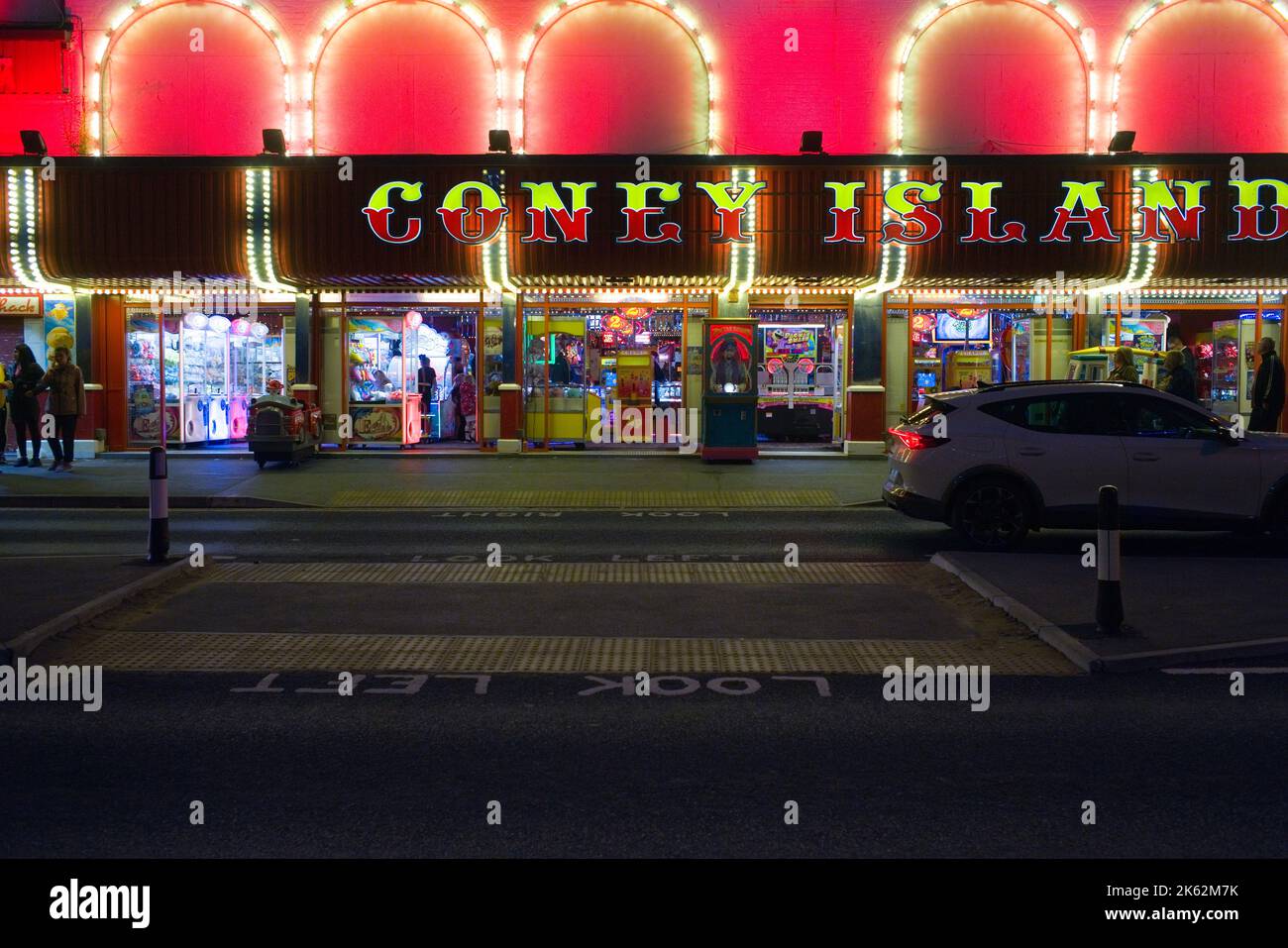 Coney Island amusement arcade on the seafront at Scarborough Stock ...