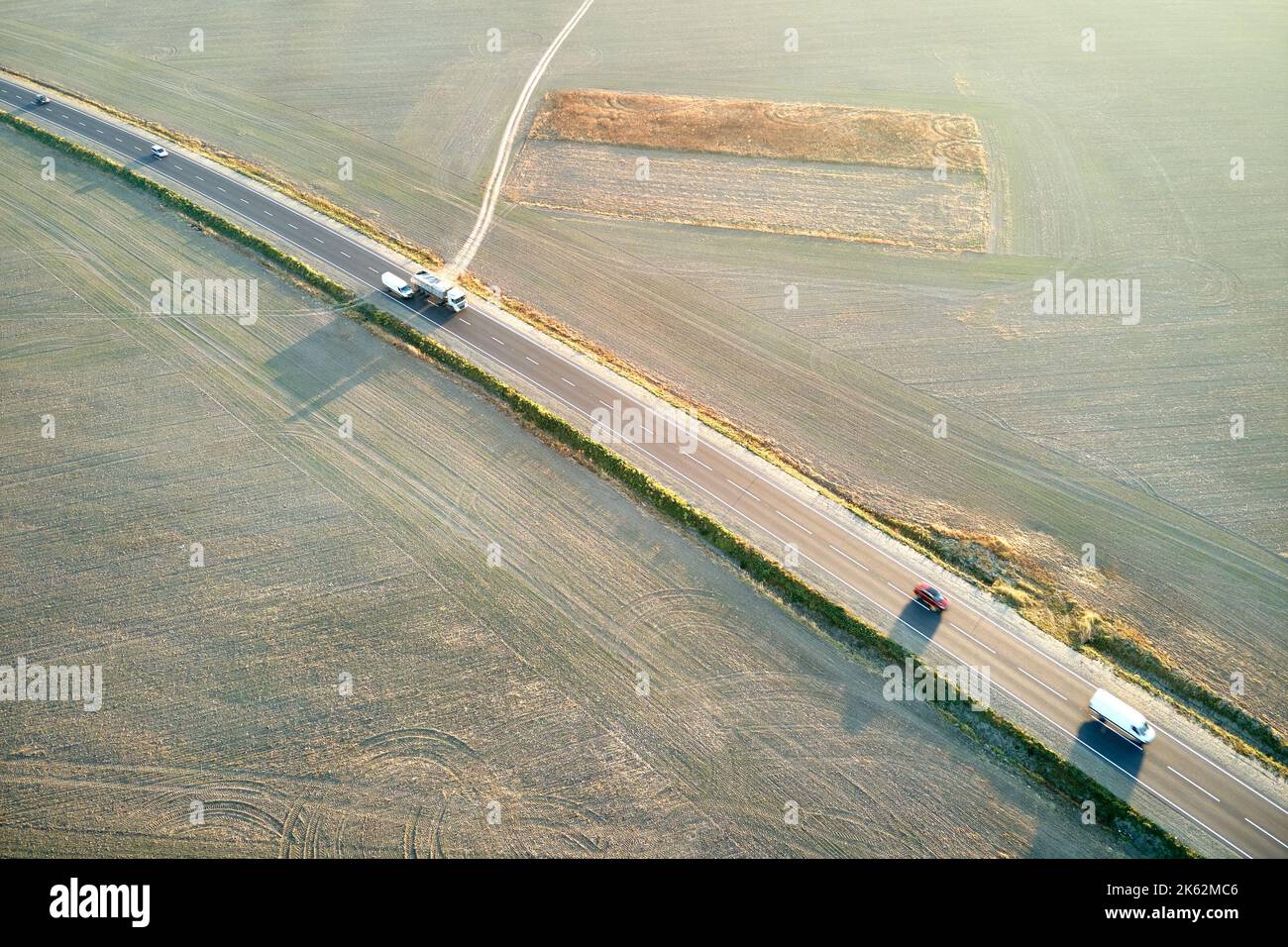 Aerial view asphalt intercity country hi-res stock photography and ...