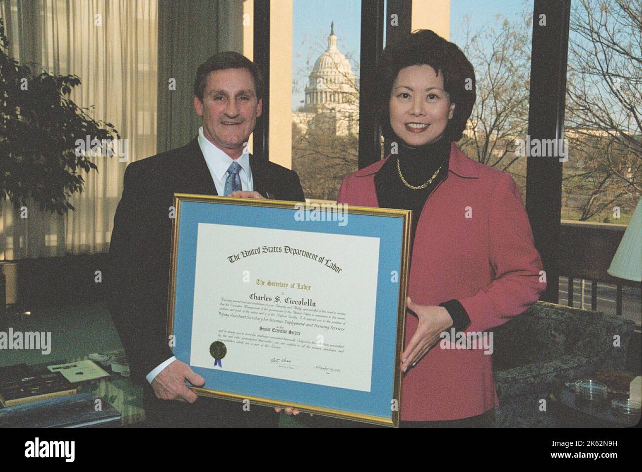 Office of the Secretary - Secretary Elaine Chao Presents Senior ...