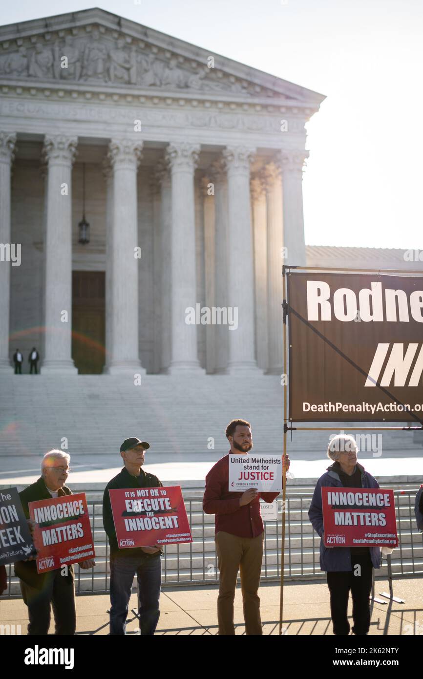 Washington, United States. 11th Oct, 2022. Demonstrators gather in ...