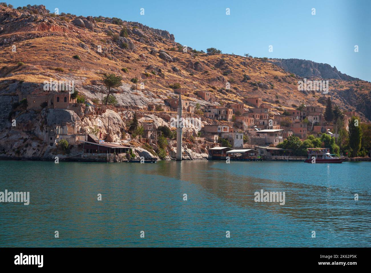 Halfeti, Urfa, Turkey -Old Halfeti city landscape, the local name is ...