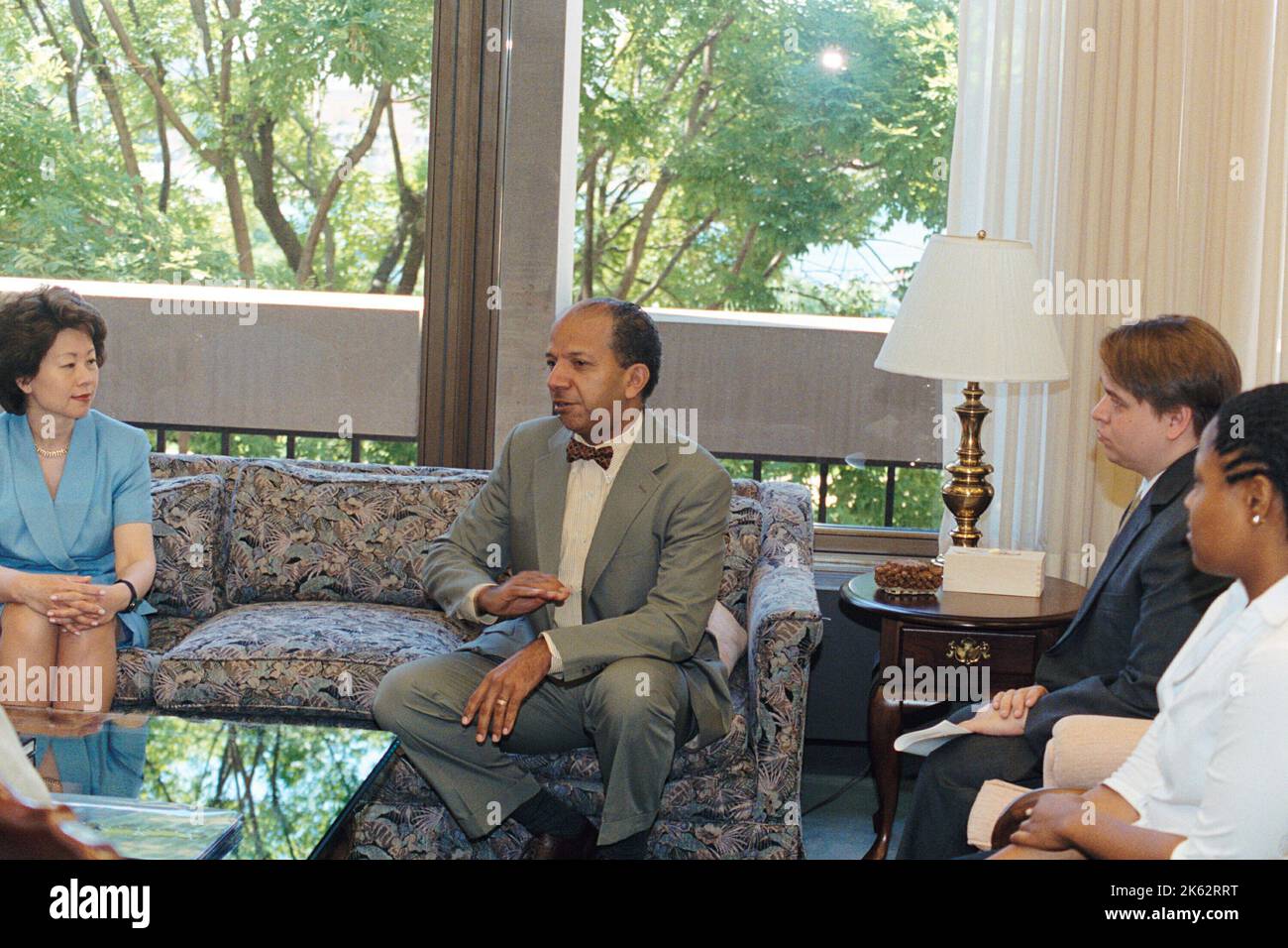 Office of the Secretary - Secretary Elaine Chao with Mayor Williams of ...