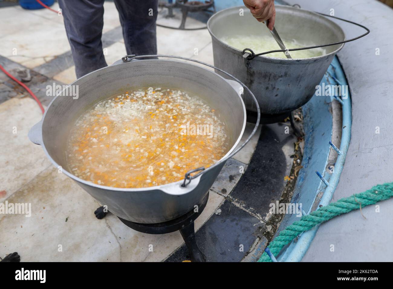 Shallow depth of field (selective focus) details with a big metallic ...